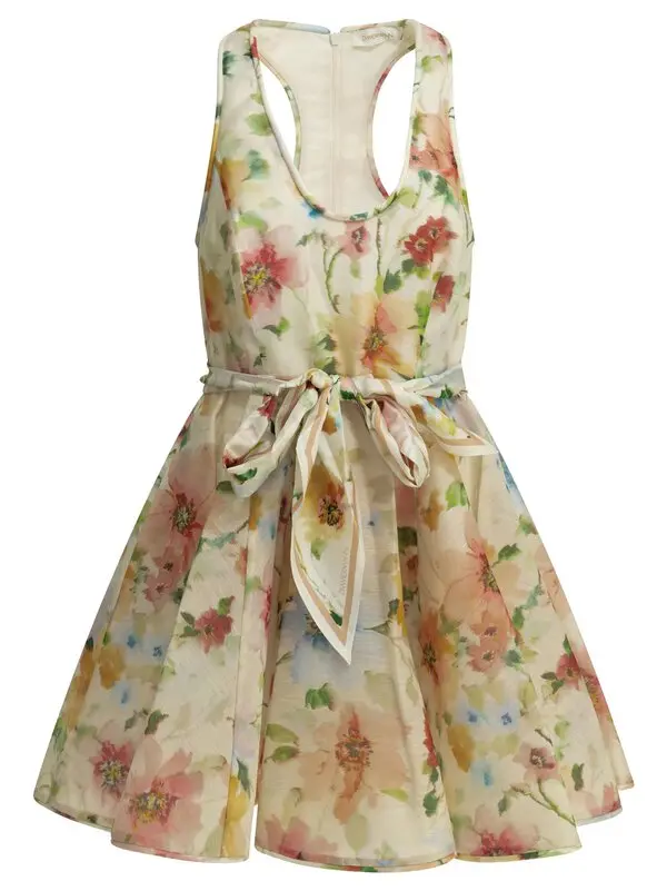 Zimmermann Alchemy Racer Flared Dress - Pink