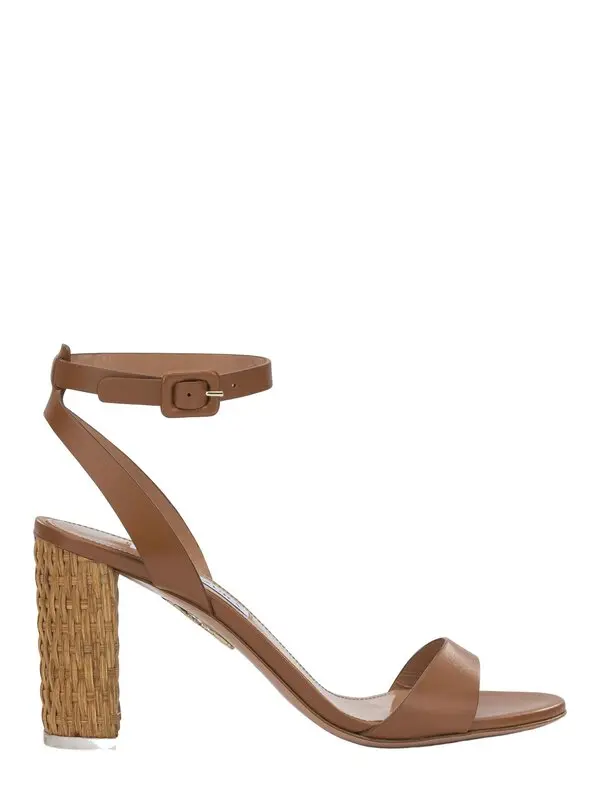 AQUAZZURA Sunseeker 85mm Heeled Sandals - Brown