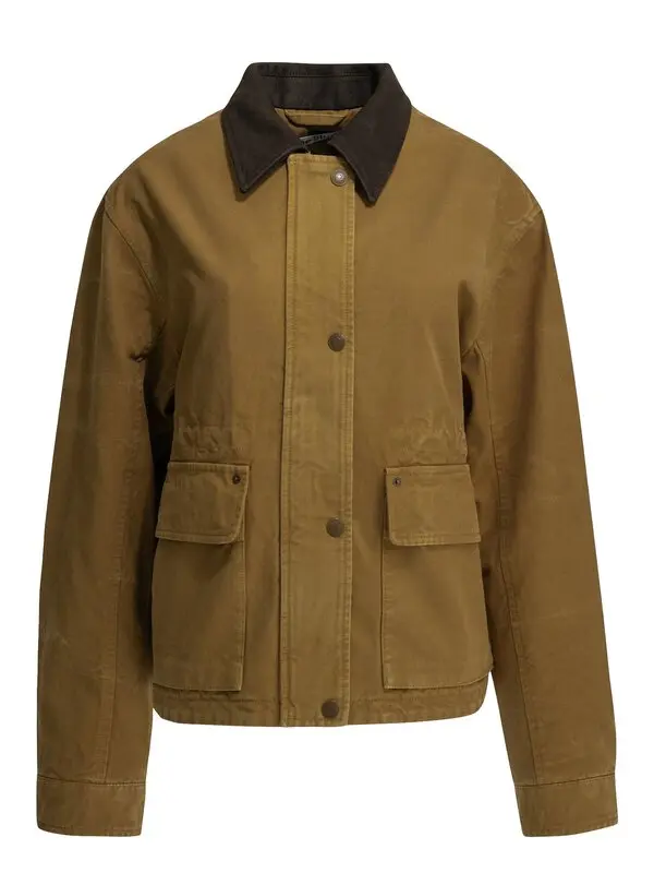Acne Studios Cotton Jacket With Viscose Lining - Brown