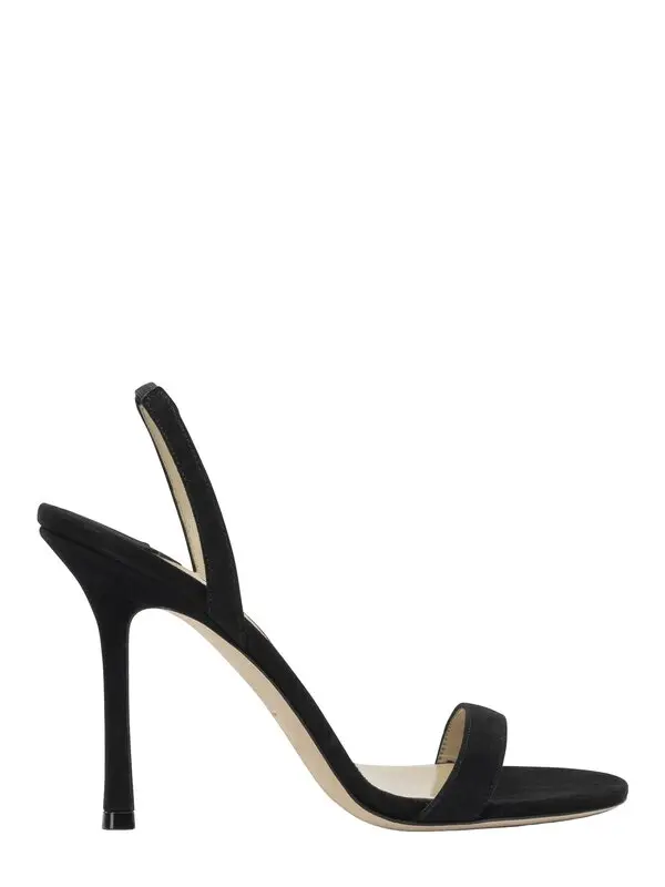 JIMMY CHOO Jenn 100mm Suede Heeled Sandals - Black
