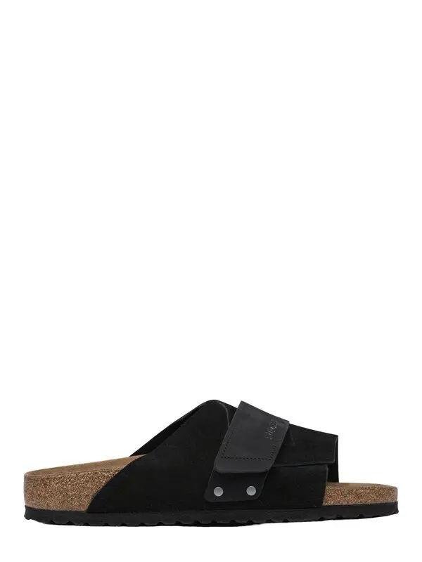 BIRKENSTOCK Kyoto Suede Slides - Black