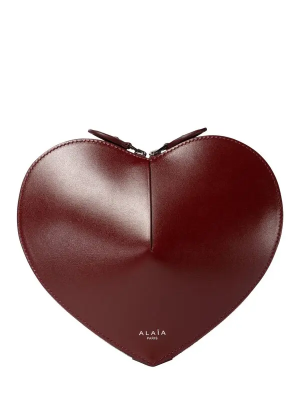 Alaïa Le Cœur Heart-shaped Crossbody Bag - Red