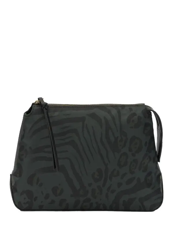 Pinko Leopard And Zebra Print Pouch - Green