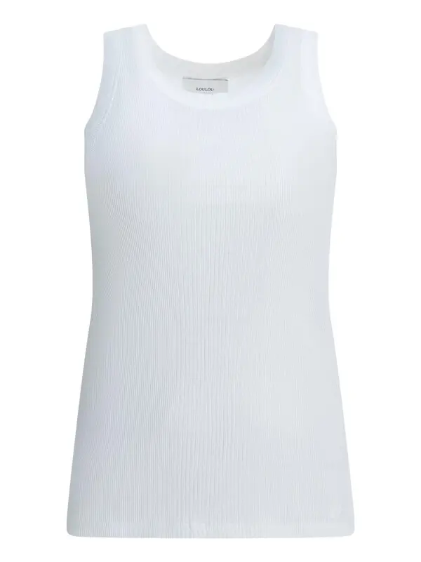 Loulou De Saison Ribbed Tank Top - White
