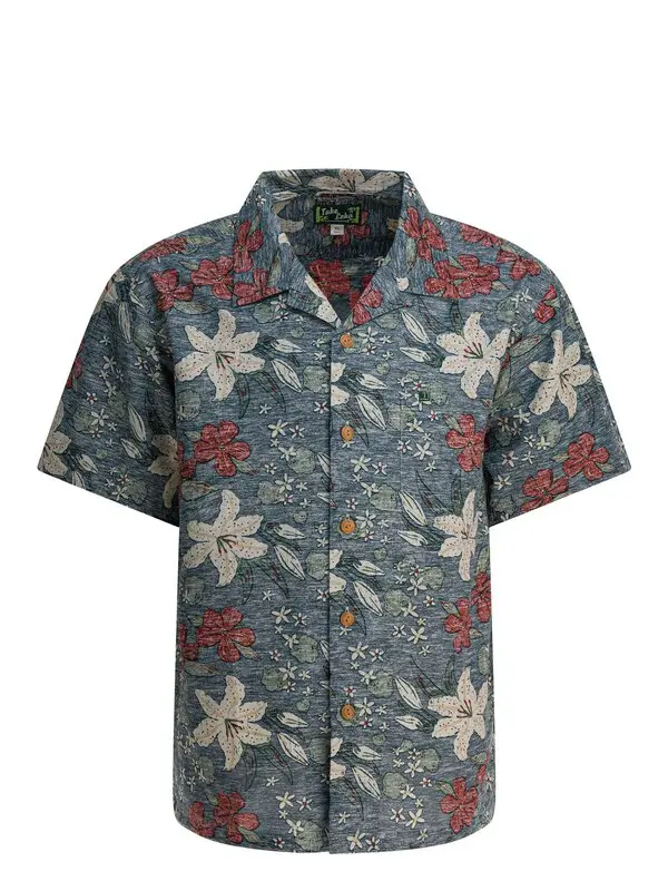 MONTBELL Cotton Bamboo Blend Floral Print Shirt - Multicolor