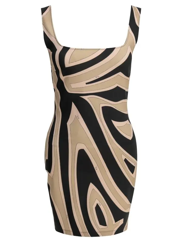 Emilio Pucci Labirinto Print Sheath Dress - Pink