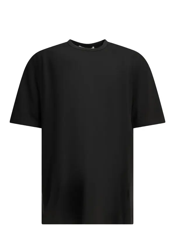 Comme Des Garçons Crewneck T-shirt With Reverse Logo - Black