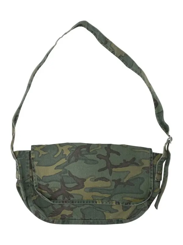 Needles Reversible News Paper Large Shoulder Bag - Green