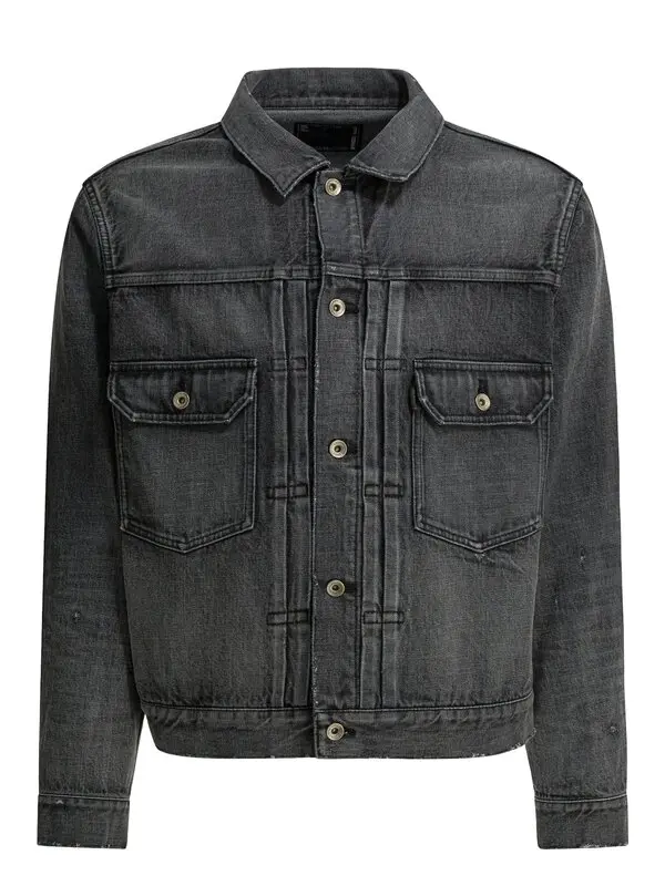 Sacai Beyondexx' Denim Jacket - Grey