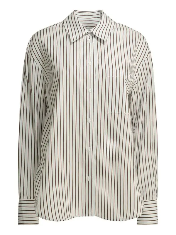 Loulou De Saison Striped Cotton Shirt - White