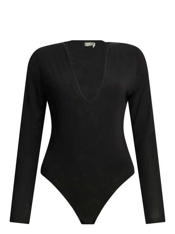 Zimmermann Long Sleeved Bodysuit - Black