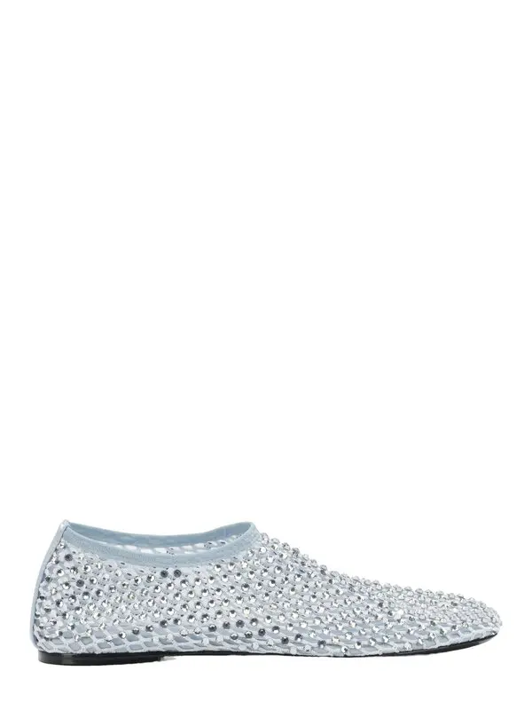 STRATEGIA Embellished Ballerinas - Light Blue