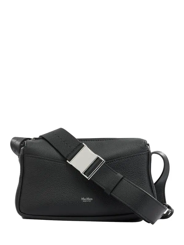 Max Mara Small Leather Shoulder Bag - Black