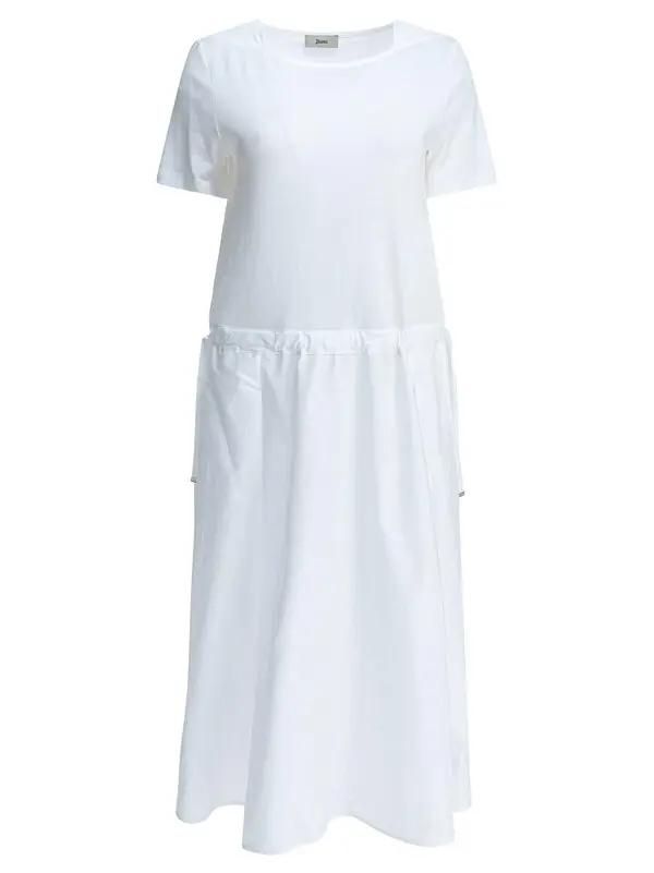 Herno Flared Midi Dress - White