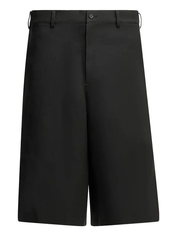 Comme Des Garçons Cargo Shorts With Zipper Detail - Black