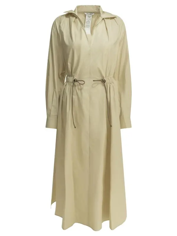 Max Mara Cotton Poplin Chemise Dress - Beige