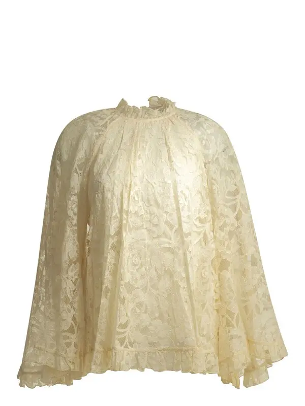 Zimmermann Angel Lace Blouse - White