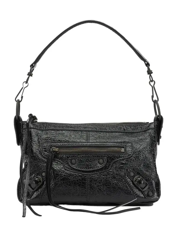 Balenciaga Le City Moto Mini Shoulder Bag - Black