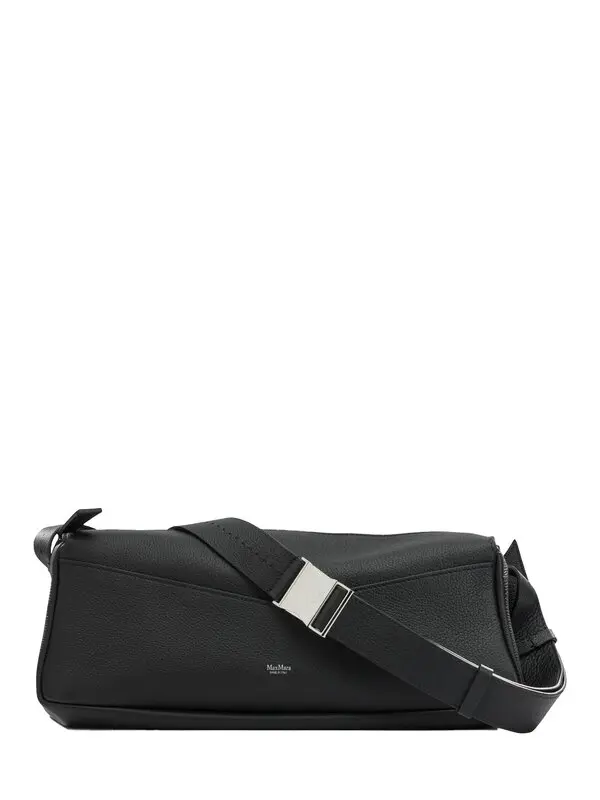 Max Mara Medium Leather Shoulder Bag - Black