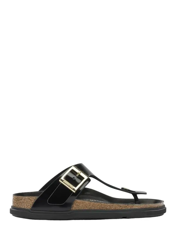 BIRKENSTOCK Gizeh Droplet Buckle Flip Flops - Black