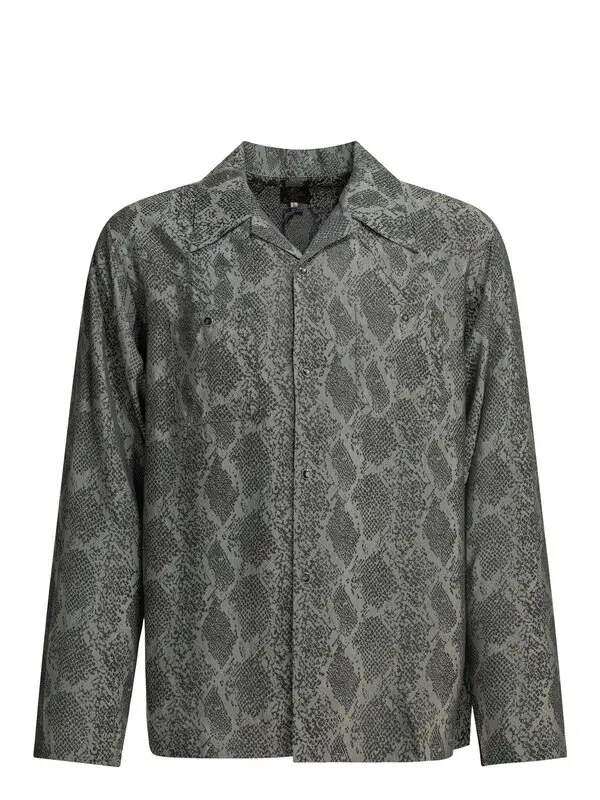 Needles Cowboy One-up Jacquard Shirt - Grey