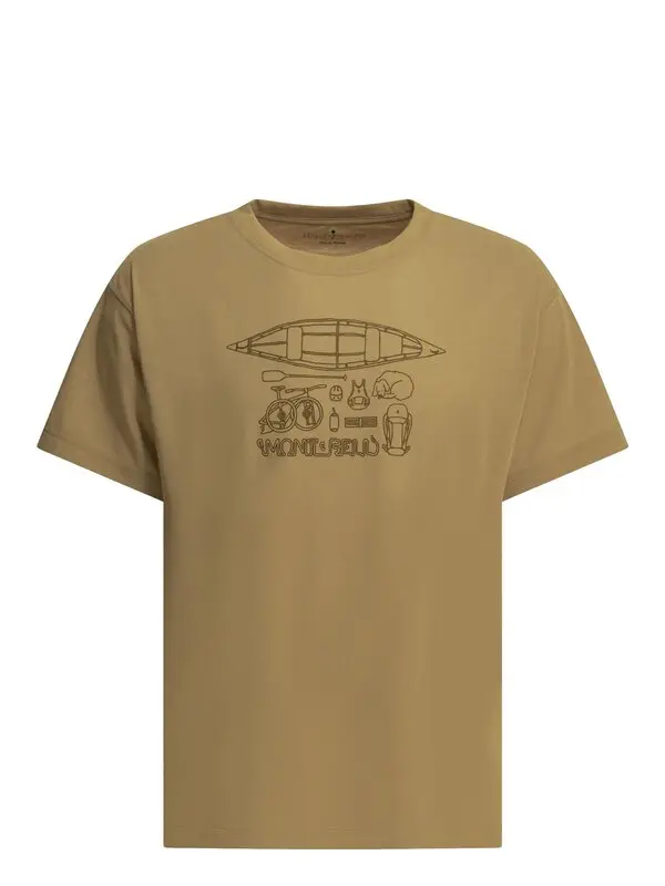 MONTBELL Graphic T-shirt - Beige