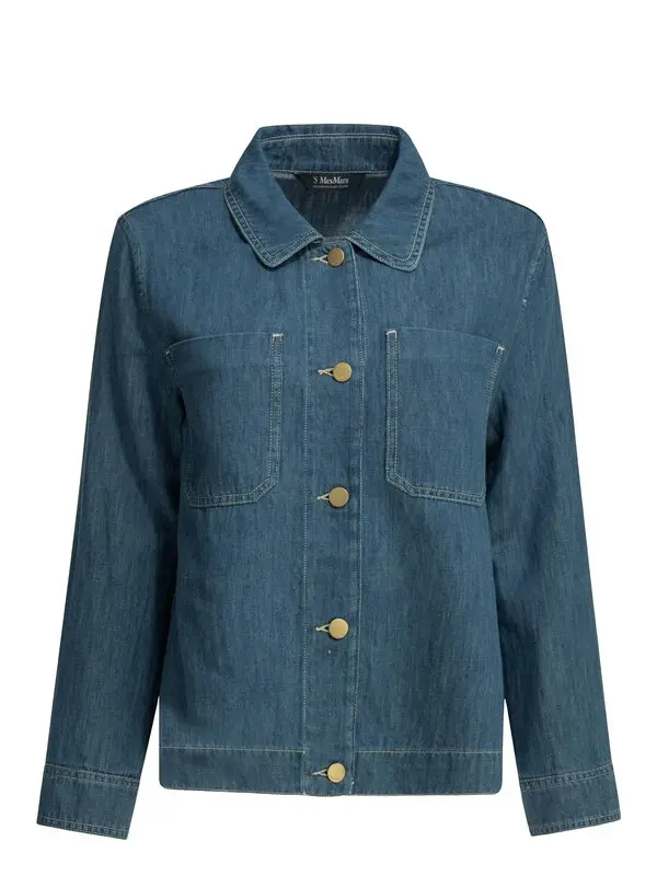 Max Mara Casual Denim Shirt - Blue