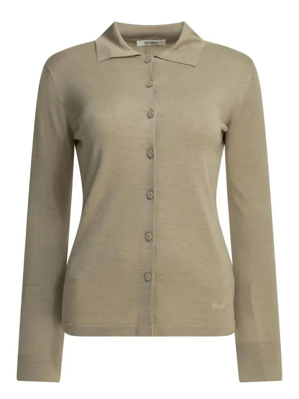 Max Mara Silk Blend Cardigan - Beige