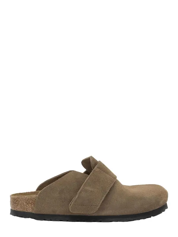 BIRKENSTOCK Suede Loma Sabot - Brown