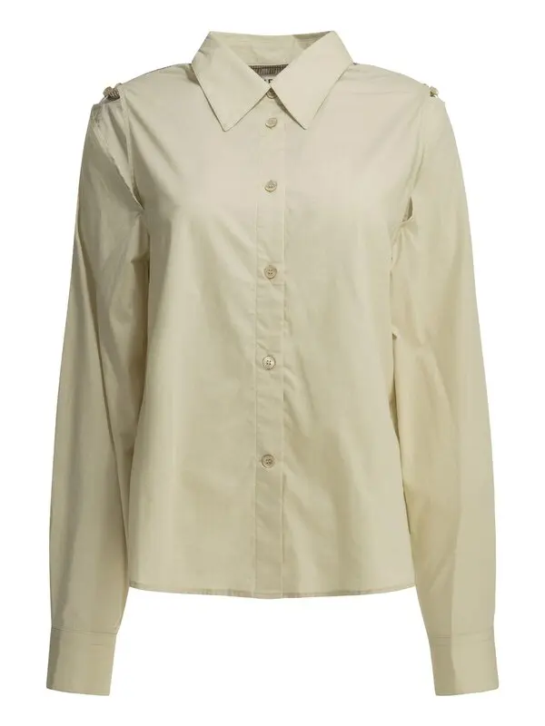 Our Legacy Slip Casual Shirt In High-twist Italian Cotton Poplin - Beige