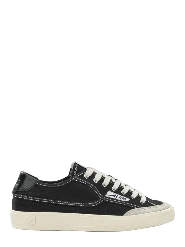 AUTRY Windscape Low Top Canvas And Suede Sneakers - Black