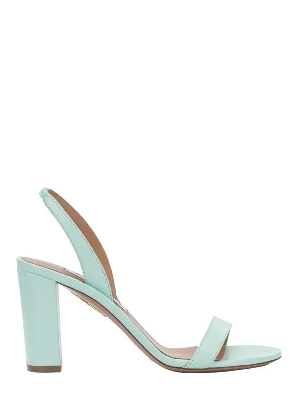 AQUAZZURA So Nude Block 85mm Heeled Sandals - Light Blue