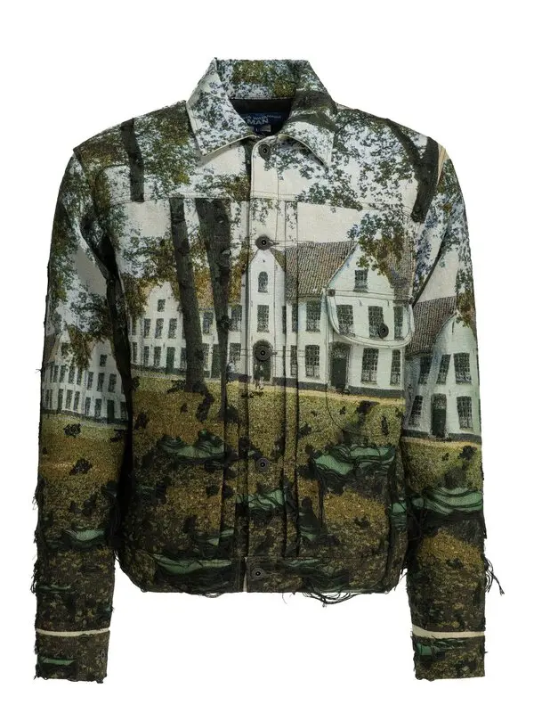 Junya Watanabe Gobelin Weave House Jacket - Green