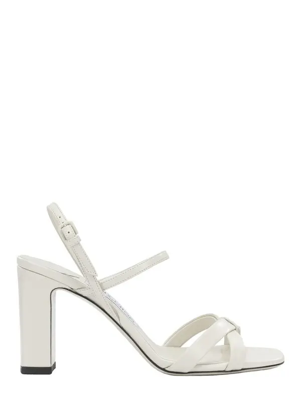 JIMMY CHOO Elsy 85mm Heeled Sandals - White