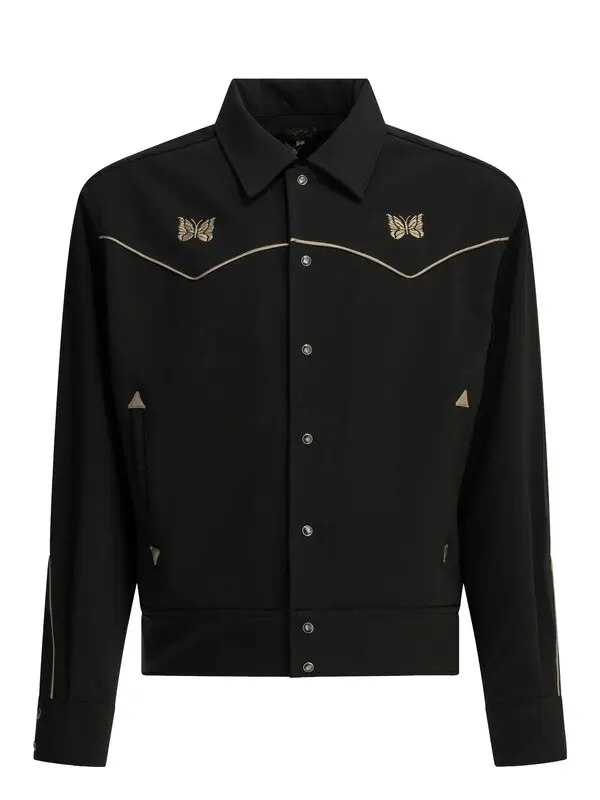 Needles Piping Cowboy' Overshirt Jacket - Black