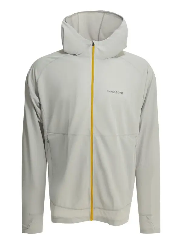 MONTBELL Hooded Full Zip Performance Sweatshirt - Grey