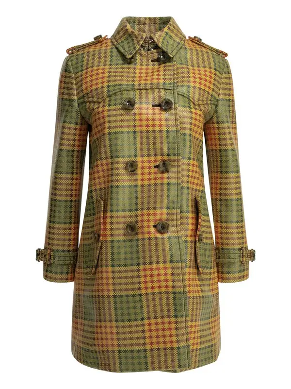 Burberry Summerside Check Trench Coat - Yellow