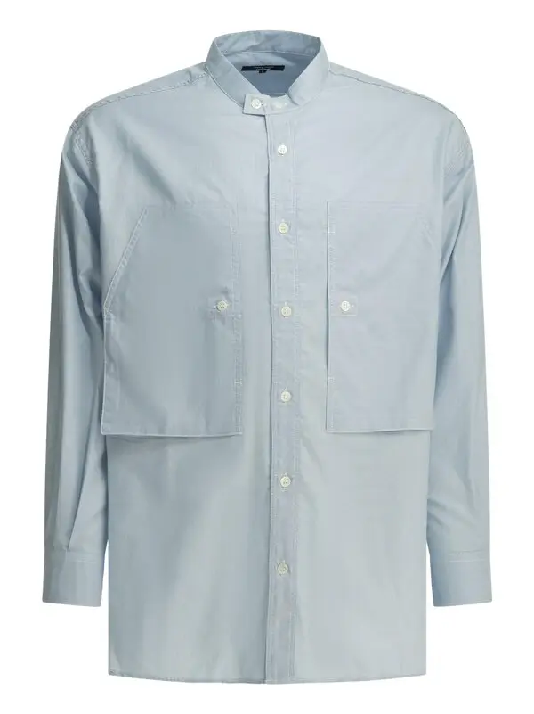 Comme Des Garçons Casual Shirt With Patch Pockets - Light Blue