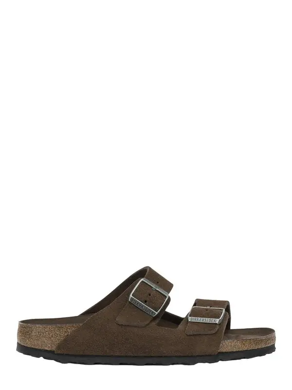 BIRKENSTOCK Arizona Soft Footbed Suede Sandals - Brown