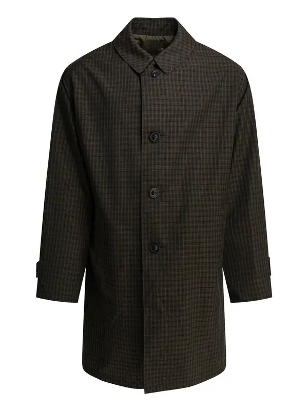MAISON MARGIELA Plaid Cotton-blend Raincoat - Green