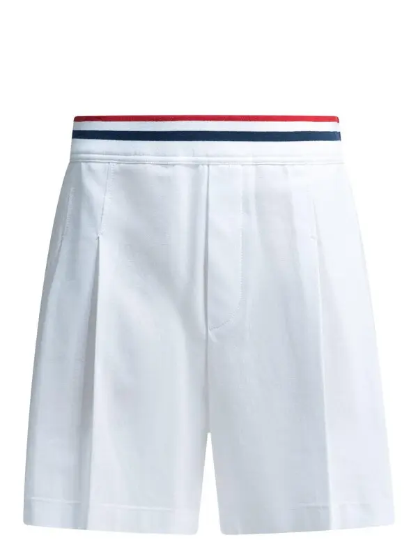 Brunello Cucinelli Formal Cotton-linen Blend Shorts - White