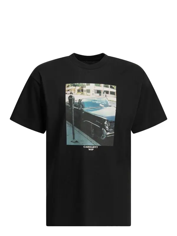 Carhartt Work In Progress Warm Views" Graphic Print Organic Cotton T-shirt - Black