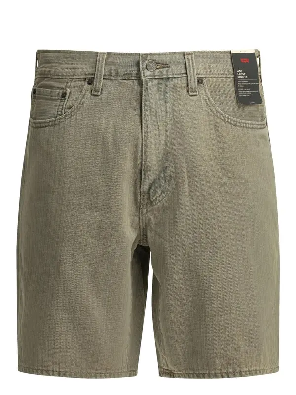 LEVI'S 468 Stay Loose Five-pocket Denim Shorts - Grey