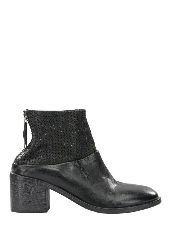 Moma 70mm Zippered Ankle Boots - Black