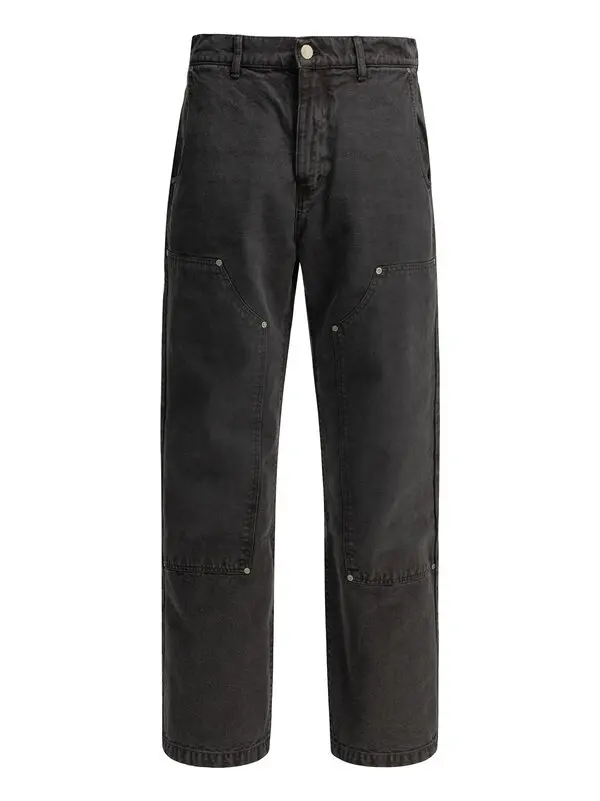 MFPEN Mfpn Double Knee Straight Leg Jeans - Black