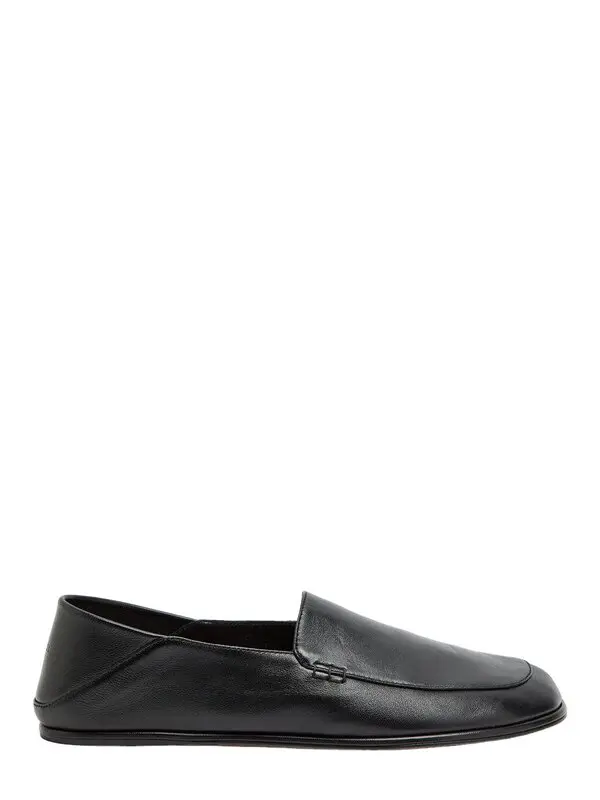 Calvin Klein Leather Loafers - Black