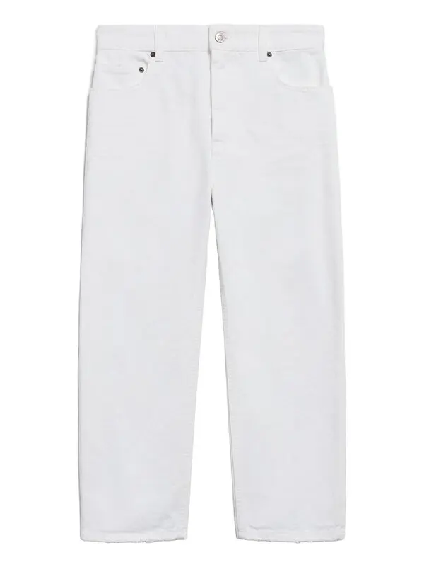 Balenciaga Jackie Capri Jeans - White