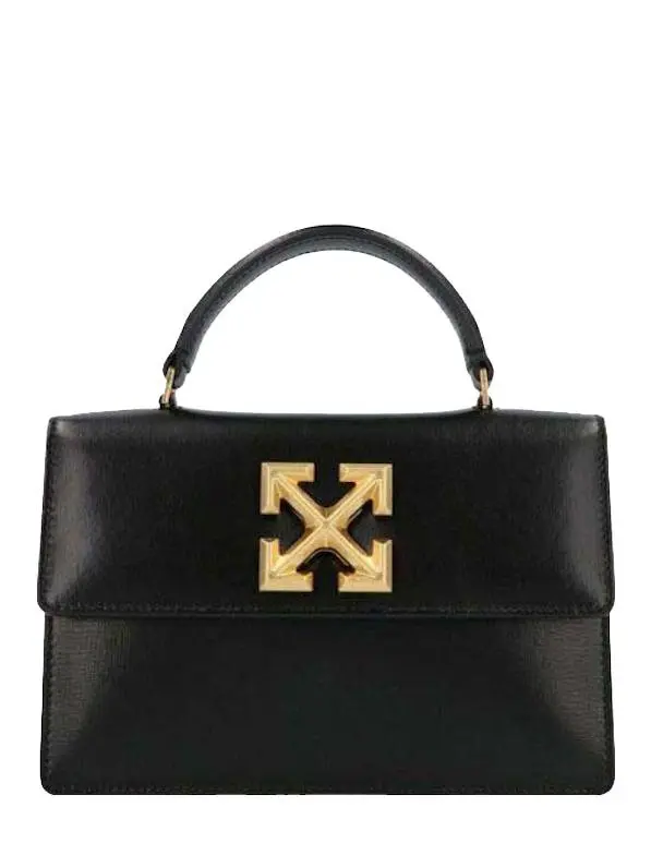 Off-White Jitney 1.4 Twist Shoulder Bag - Black