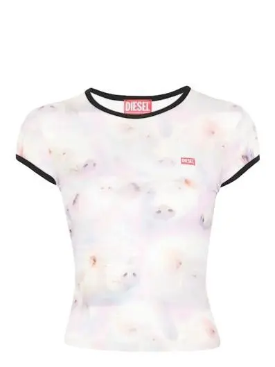 DIESEL® Tunkyp" All-over Print Crewneck Tank Top - Multicolor