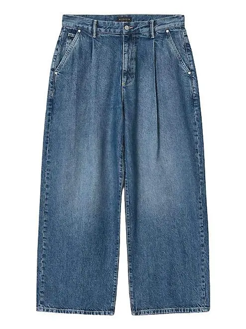 ALLSAINTS Daze Wide-leg Denim-blend Jeans - Mid Indigo